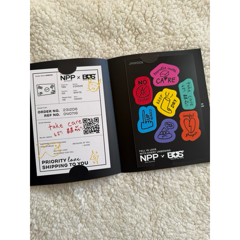 sticker+postcard สติกเกอร์+โปสการ์ด บัส npp x bus | Shopee Thailand