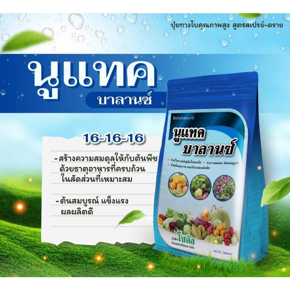 นูแทค บาลานซ์ (Nutac Balance) ขนาด 1 กก. สร้างสมดุลการเจริญเติบโตของพืช ...