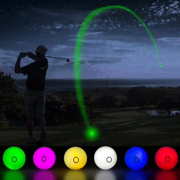 ATZ ลูกกอล์ฟกลางคืน LED Night Golf BALL Multi-Coloured ไม่มีการจับเวลา ...