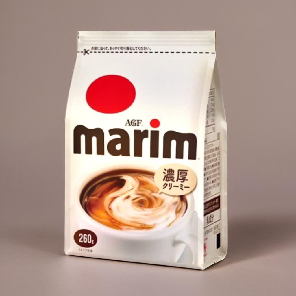 AGF Marim ครีมเทียมญี่ปุ่น สูตรพิเศษ หอมมัน ละลายง่าย เพิ่มรสชาติกาแฟ 260g | Shopee Thailand