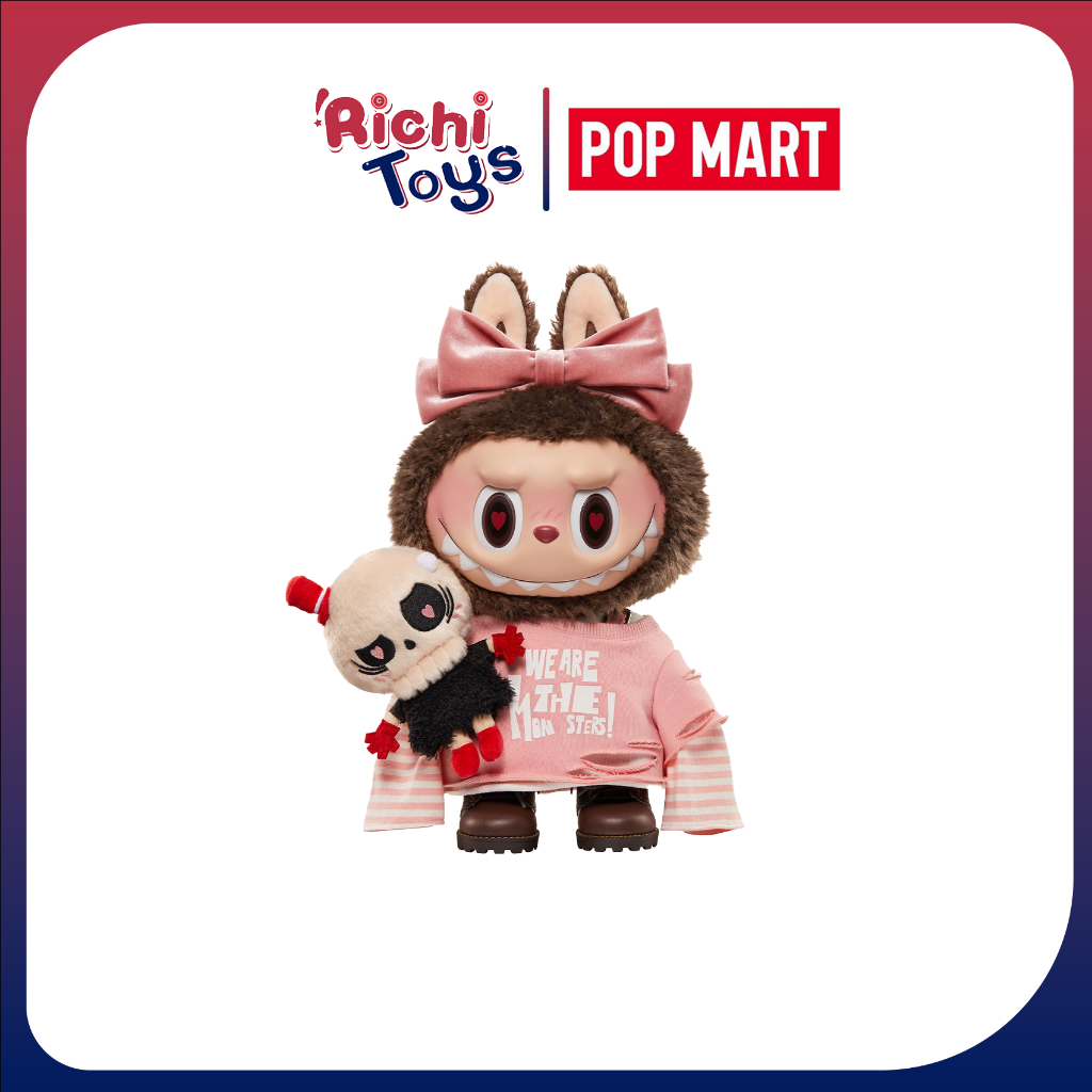 [พร้อมส่ง] POPMART Labubu the monster Catch me if you like me ตัวสีชมพู ...