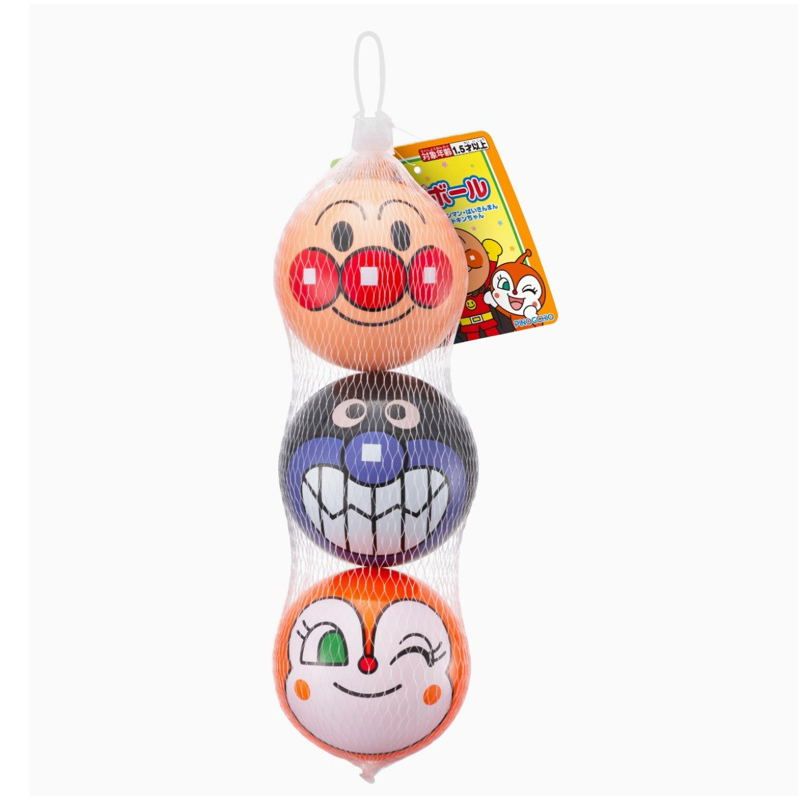 anpanman ball 3 ลูก แบบนิ่ม ไซร์ประมาณ 8 cm | Shopee Thailand