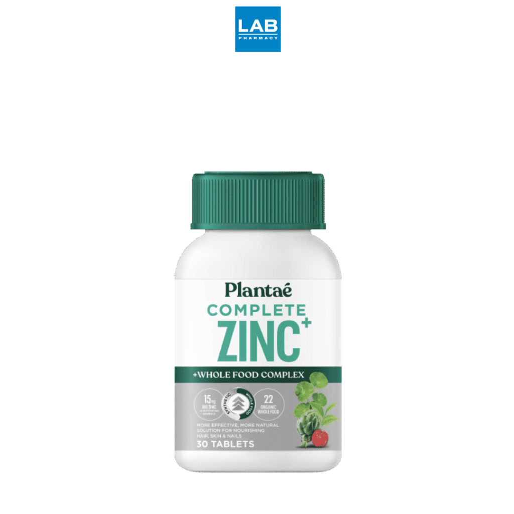 Plantae Complete Zinc+ 30 Tab แพลนเต้ คอมพลีทซิงค์ 30 เม็ด | Shopee ...