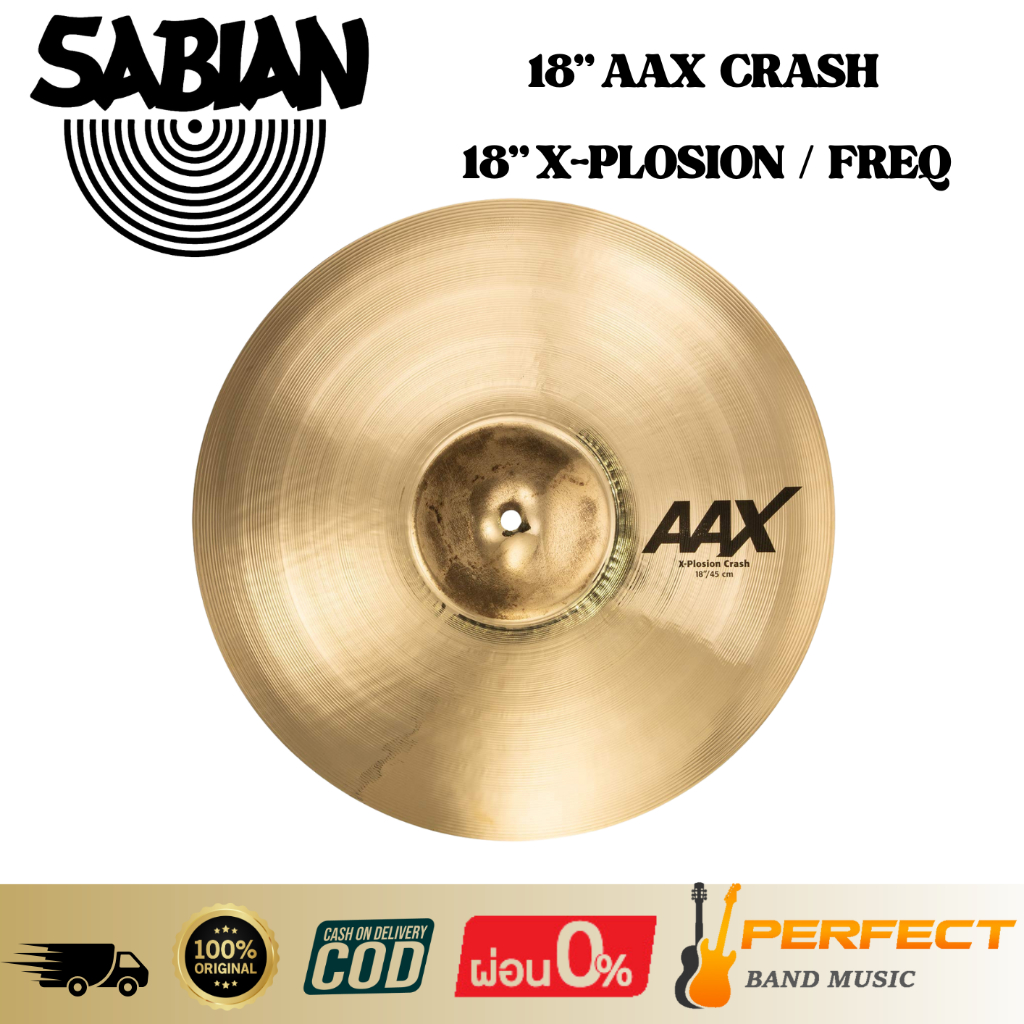 ฉาบกลองชุด SABIAN 18” AAX CRASH 18” X-PLOSION / FREQ | Shopee Thailand