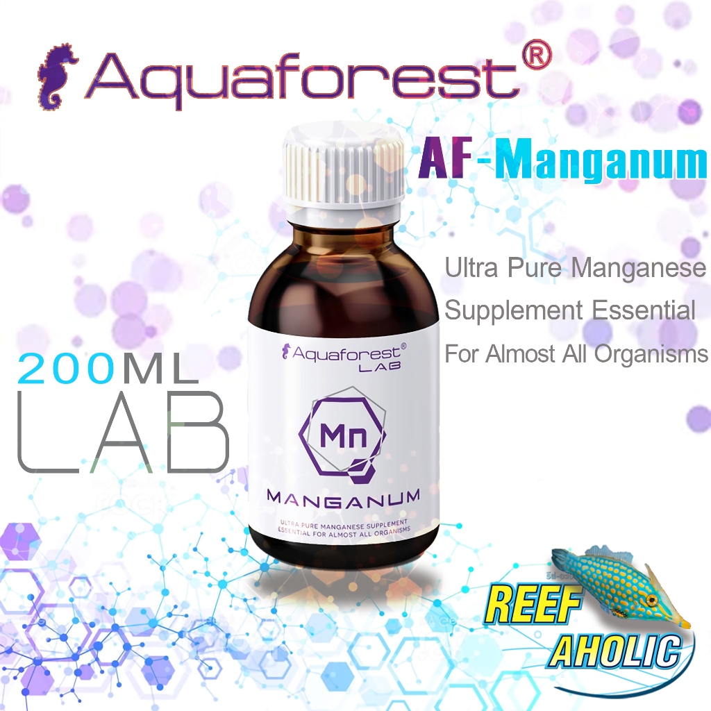 Aquaforest Manganum Lab 200ml แมนกานั่ม แค่ชื่อก็น่ากินแล้ว มันคือแมงกานีสที่สำคัญต่อตู้ทะเล ...
