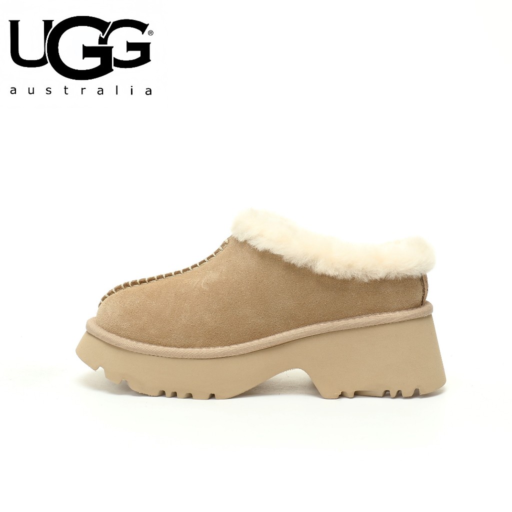 รองเท้าหิมะ UGG ที่สะดวกสบายสำหรับผู้ชายและผู้หญิงรองเท้า EVA กันลื่นสีแอปริคอท | Shopee Thailand