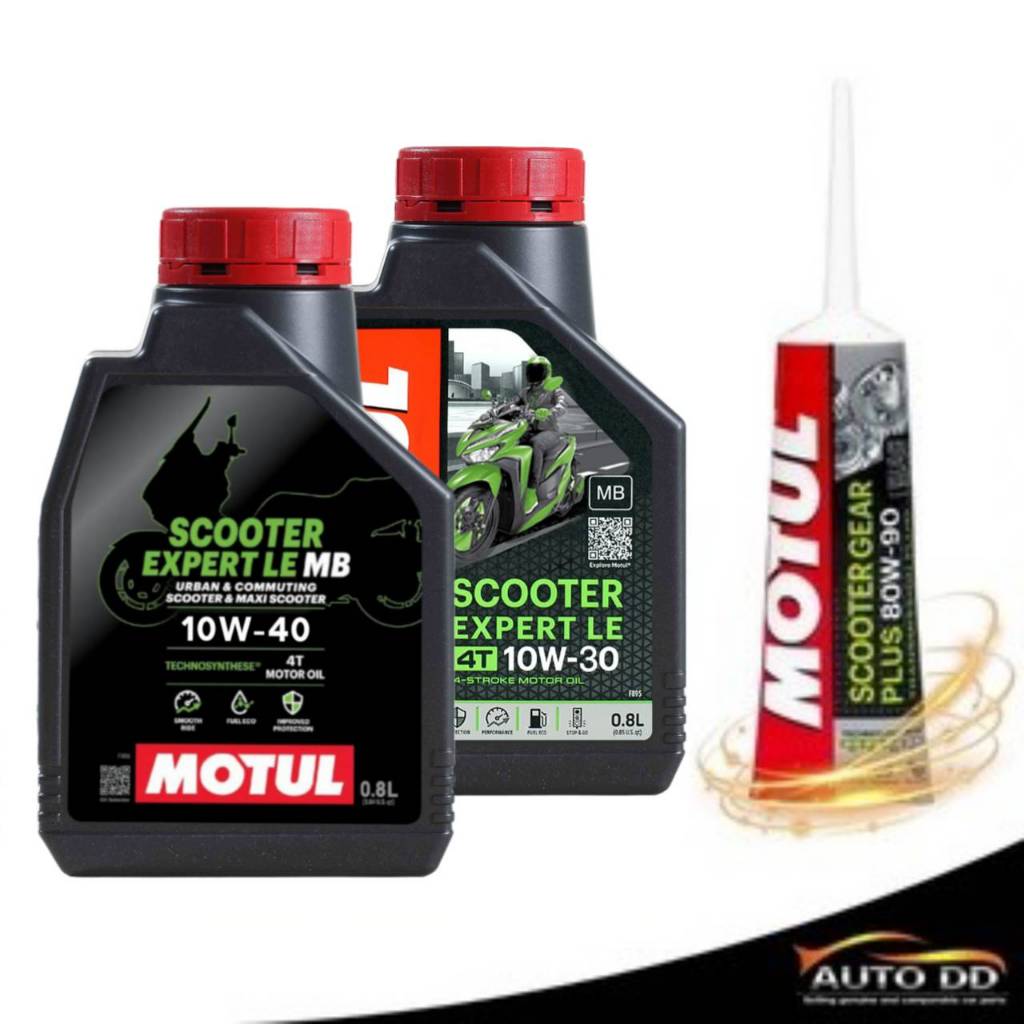 Motul Scooter EXPERT LE 4T 10W-30 / 10W-40 ขนาด 0.8 ลิตร และ เฟืองท้าย ...