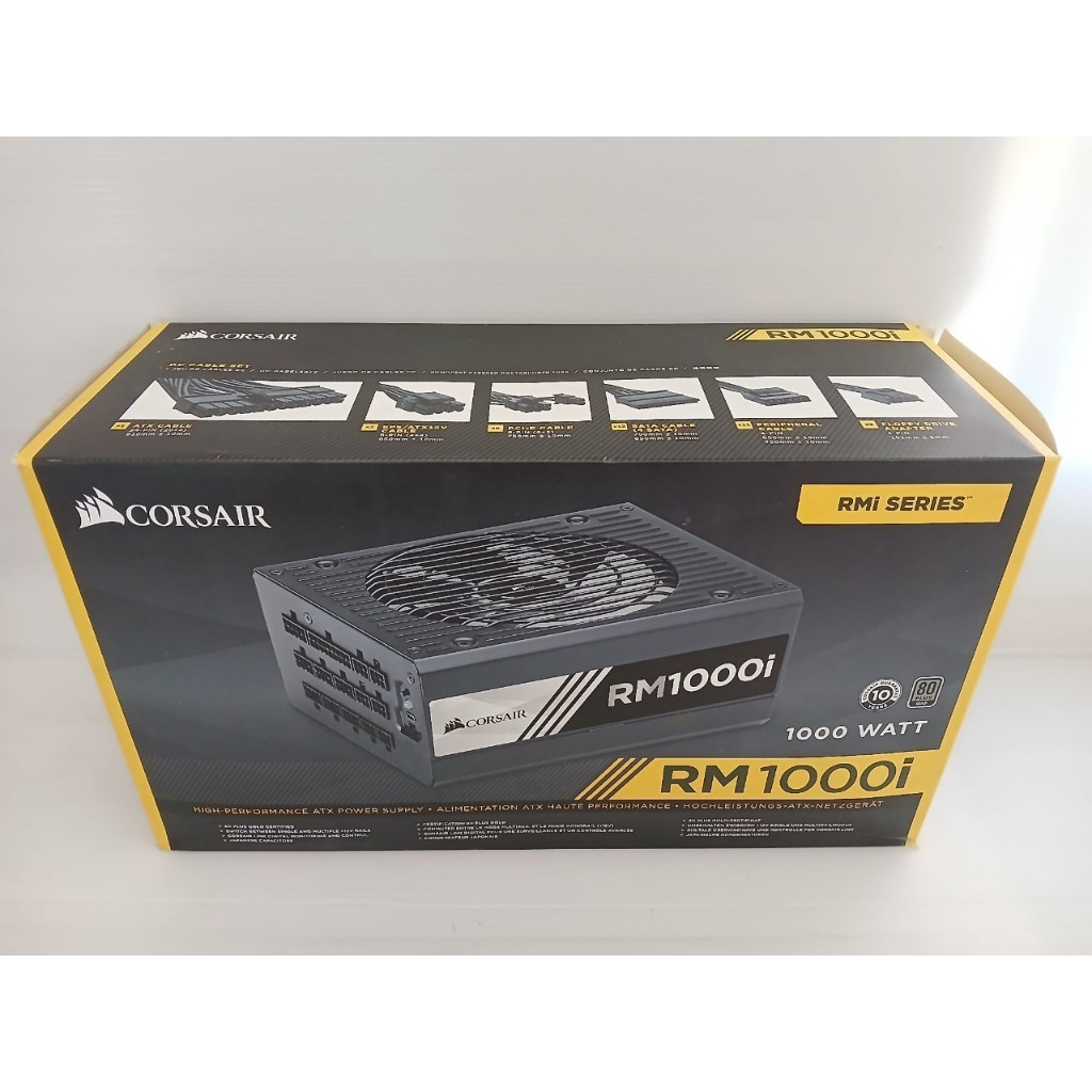 POWER SUPPLY (อุปกรณ์จ่ายไฟ) CORSAIR 1000W RM1000i (80+ GOLD) | Shopee ...