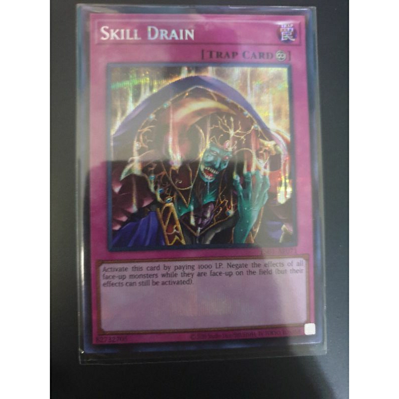 Yu-Gi-Oh Asia English: Skill Drain ระดับ Secret Rare ES01-AE071 การ์ดยูกิภาษาอังกฤษของแท้ ...