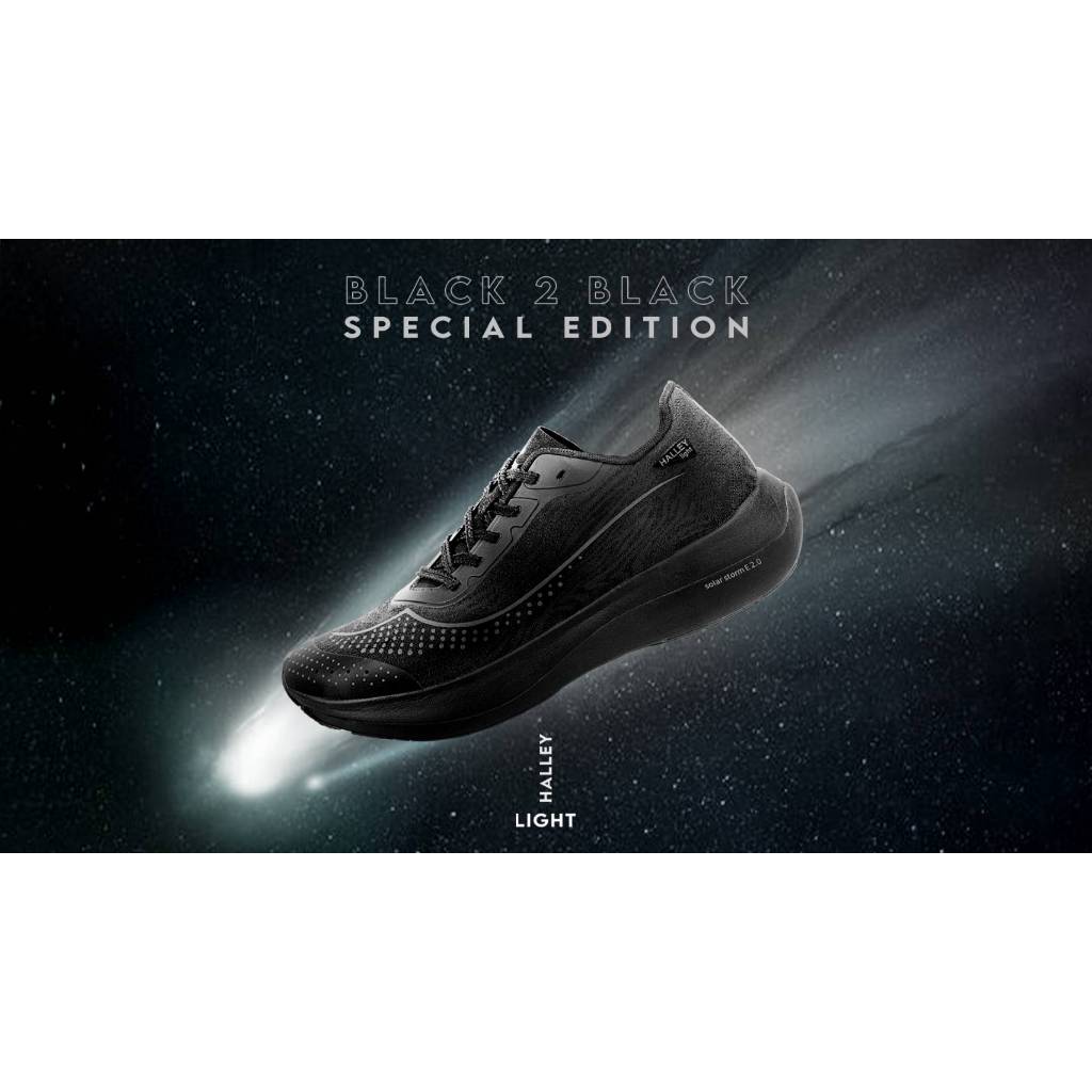 UNPAUSE HALLEY LIGHT สี BLACK2BLACK SPECIAL EDITION - รองเท้าวิ่ง ...