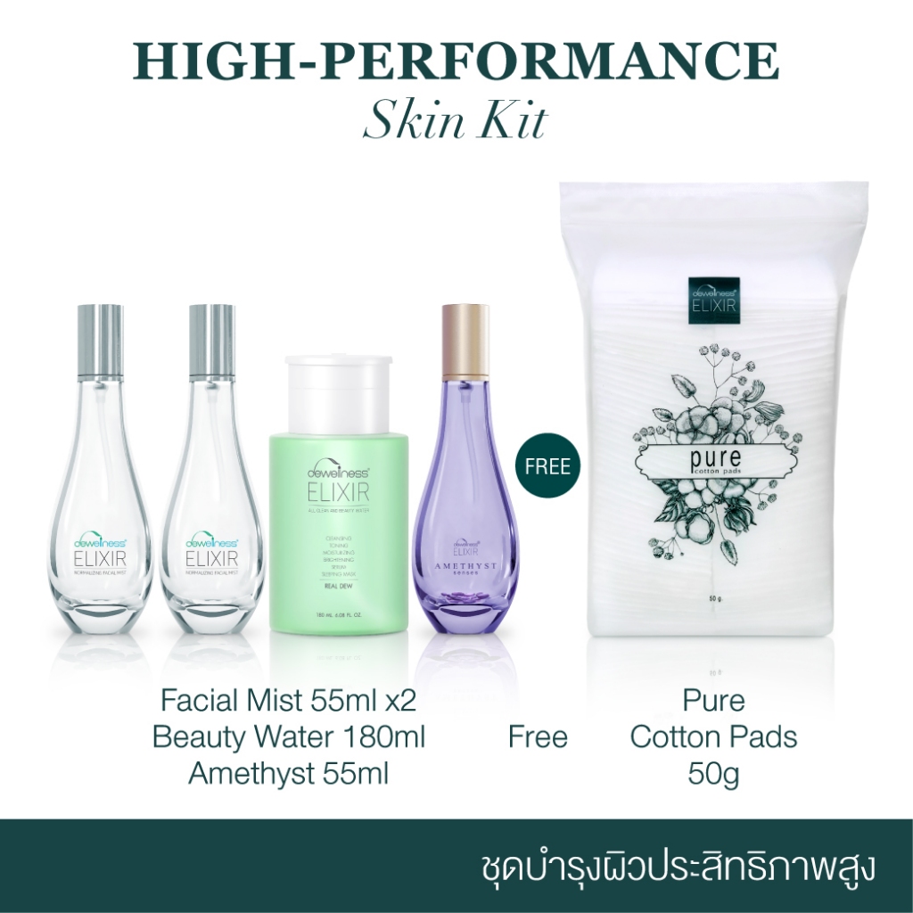 DEWellness Elixir High-Performance Skin Kit – ชุดบำรุงผิวประสิทธิภาพสูง ...