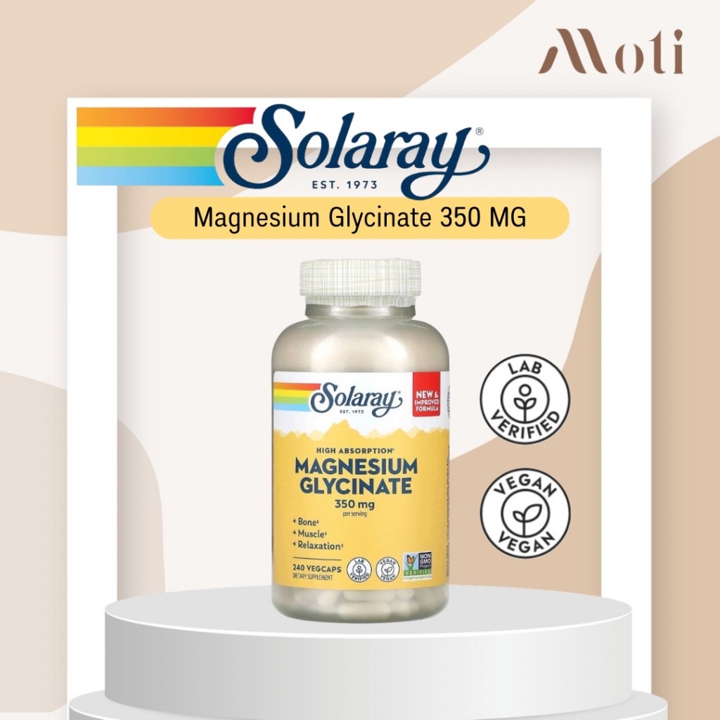 Solaray High Absorption Magnesium Glycinate 350 mg. | Shopee Thailand