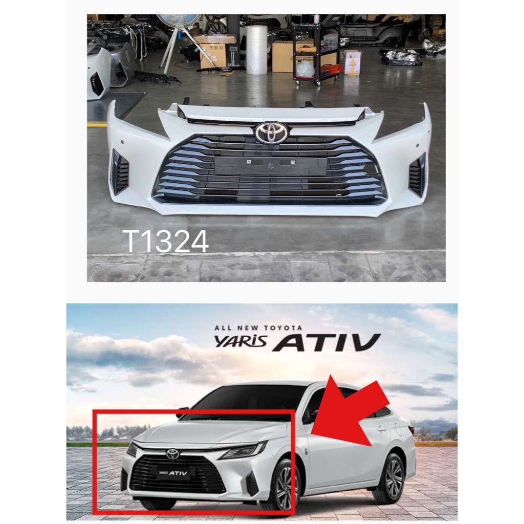 แท้!! ชุดกันชนหน้ายาริส เอทีฟ Toyota Yaris-Ativ 2024 | Shopee Thailand
