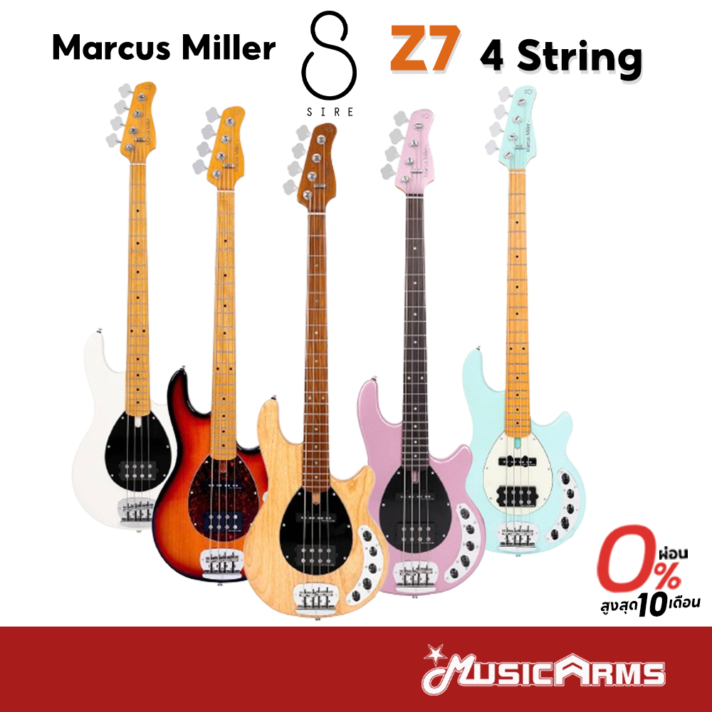 Sire Marcus Miller Z7 4 String เบสไฟฟ้า ประกันศูนย์ Music Arms | Shopee ...