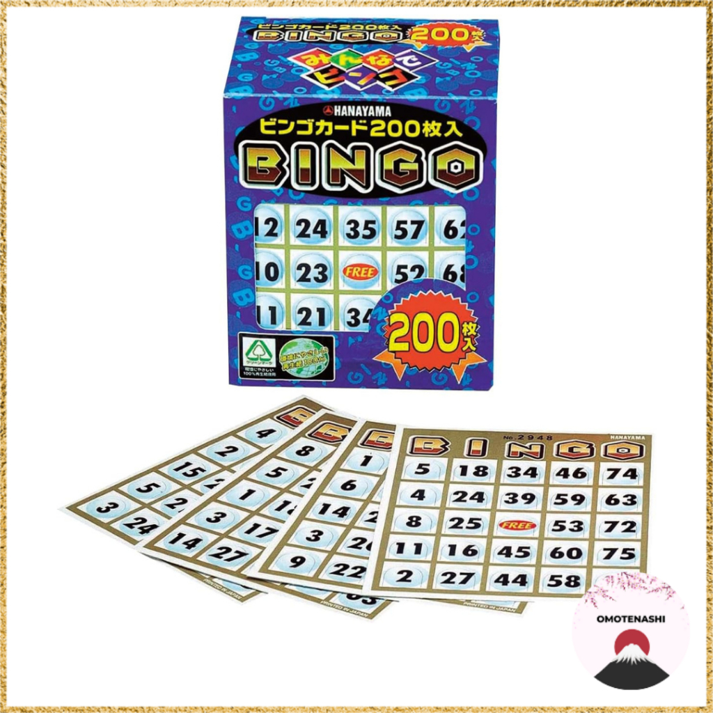 Bingo Card (Set of 200 Sheets) Hanayama | Shopee Thailand