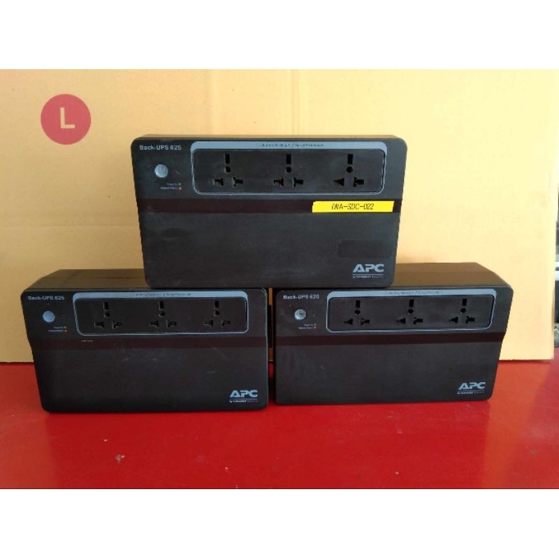 UPS เครื่องสำรองไฟ APC 625VA/325W มือสอง สภาพสวย เครื่องเปล่าไม่มีแบต ไม่มีสาย ใช้แบตเตอรี่12V-7 ...