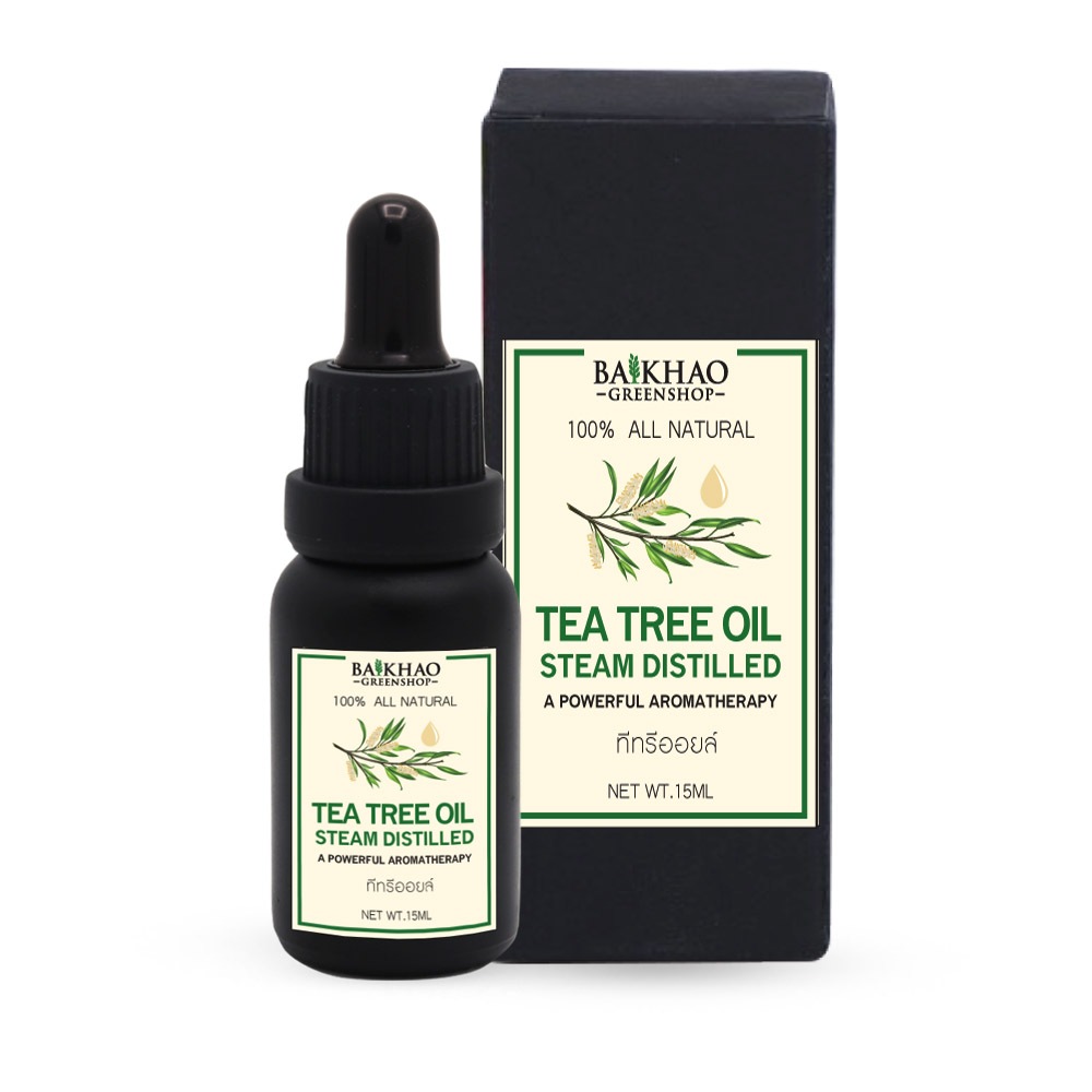 Tea Tree Oil / ทีทรีออยล์ (100% Pure) Dropper Bottle Highly ...