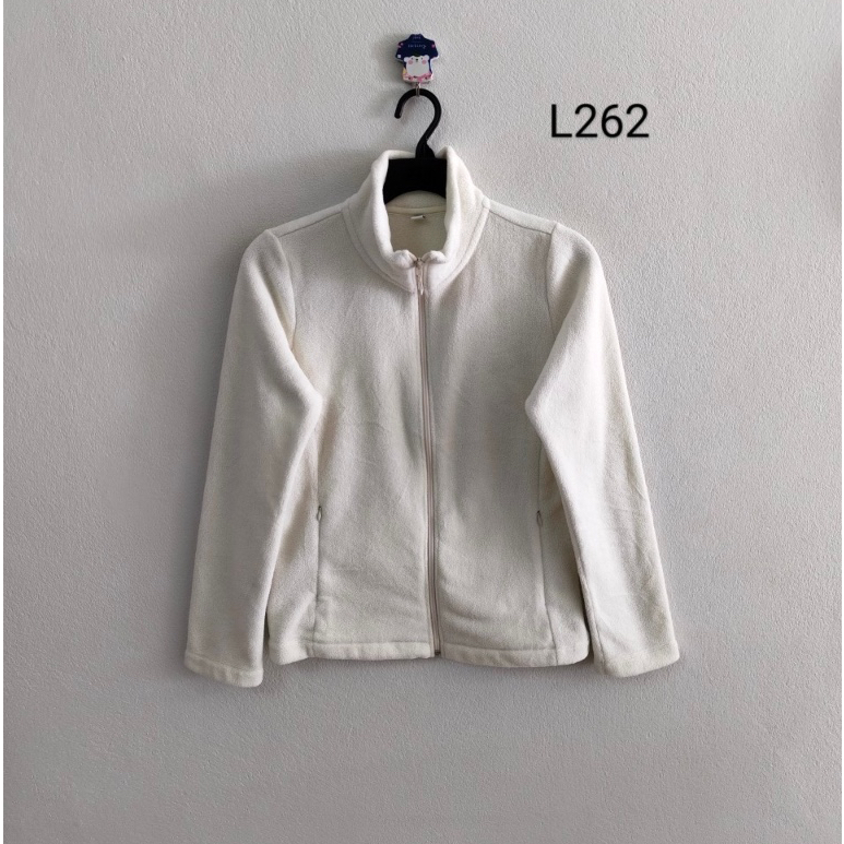 M(ญ) เสื้อคลุมกันหนาว ผ้าฟลีซ (L262) แบรนด์ uniqlo ยูนิโคล่ Fleece ...