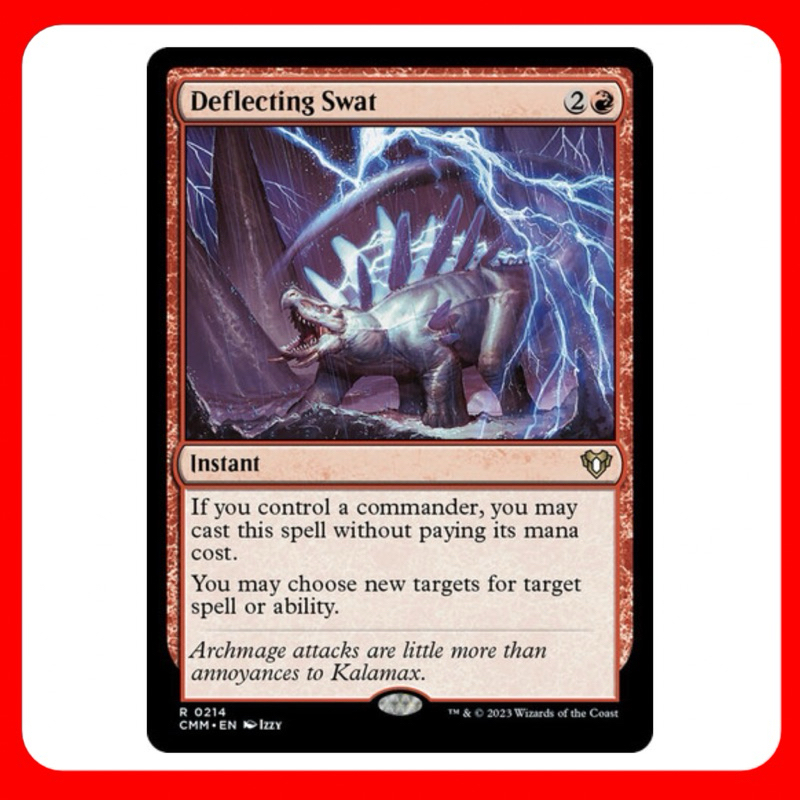 [MTG] Deflecting Swat [CMM] [RED] [RARE] [NORMAL] [ENG] (การ์ดเมจิค ...