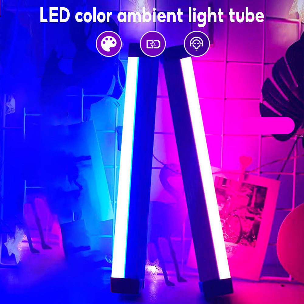Rechargable Light LED RGB tube USB lamp Handheld Photography Lighting ...