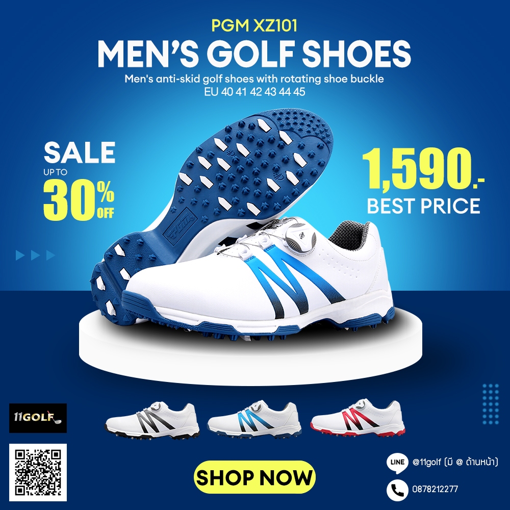 [11GOLF] PGM Men's Golf Shoes - XZ101 - รองเท้ากอล์ฟ ผู้ชาย | Shopee ...