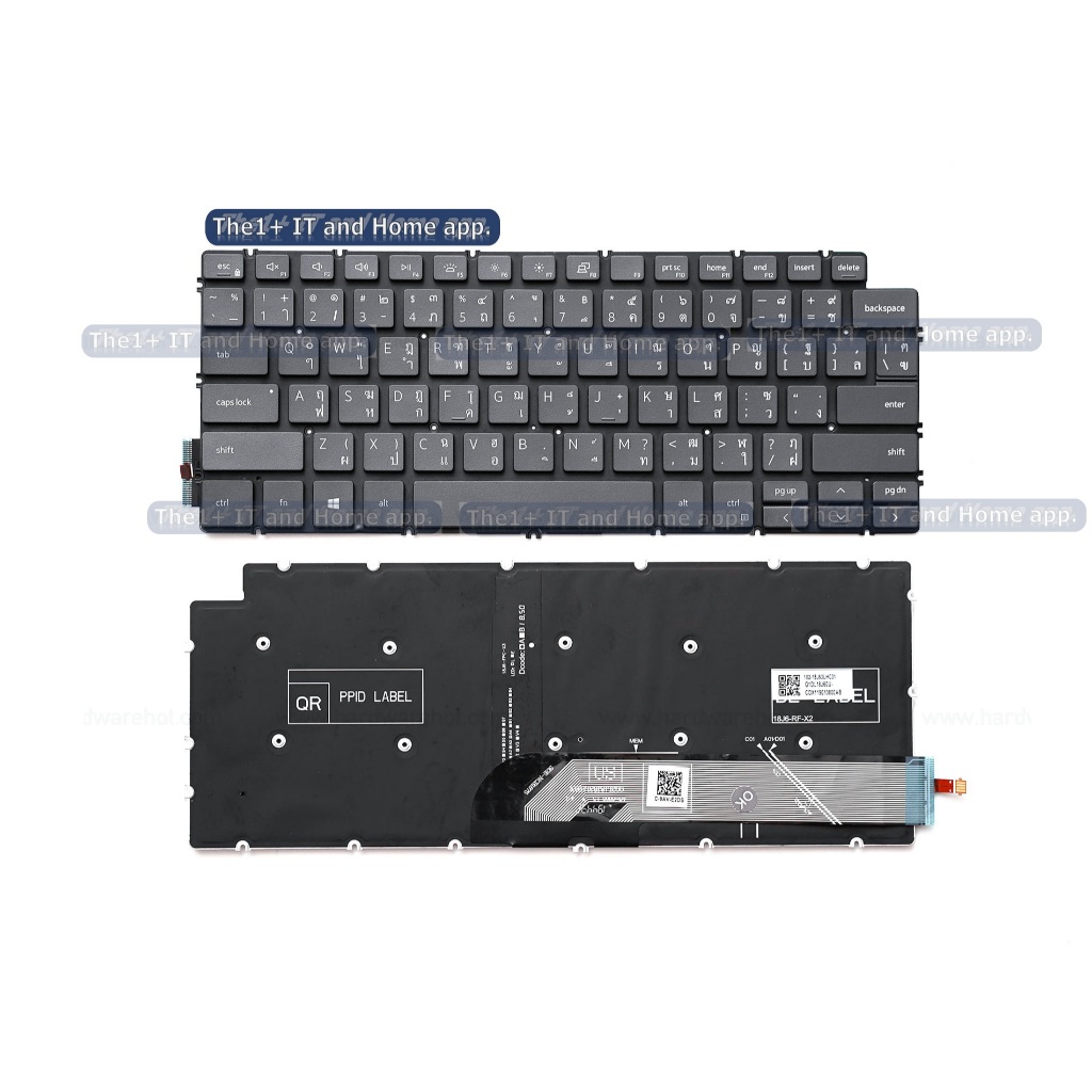คีย์บอร์ดโน๊ตบุ๊ค KEYBOARD DELL INSPIRON 5391 7490 LATITUDE 3410 VOSTRO ...
