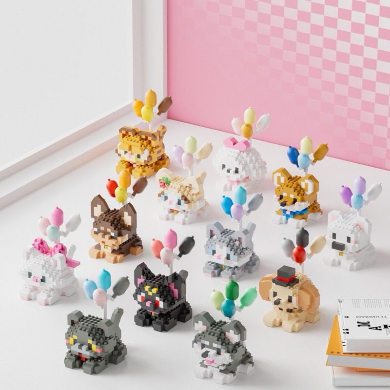 ตัวต่อนาโน Size M - Mekansm Puppy Flying Pets Cat Dog | Shopee Thailand