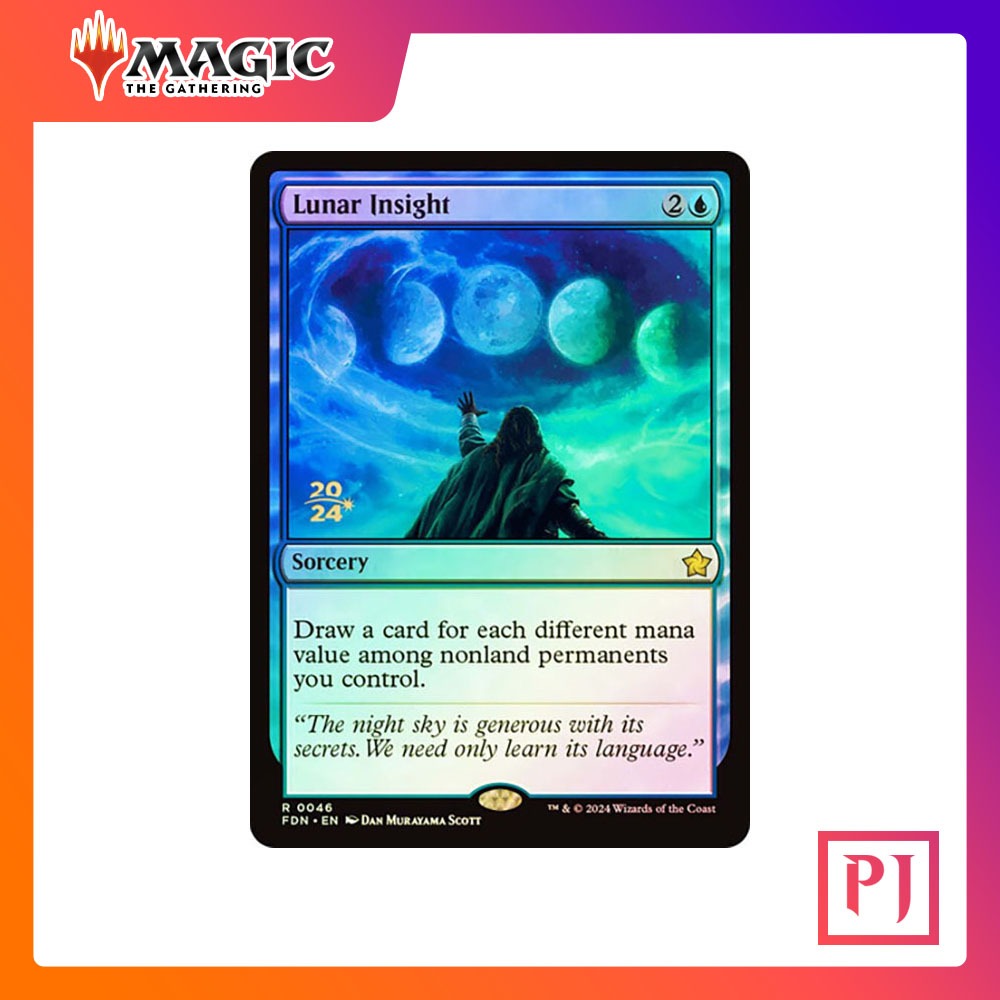 [MTG] Lunar Insight (Prerelease) [FDN] [BLUE] [RARE] [FOIL] [ENG ...
