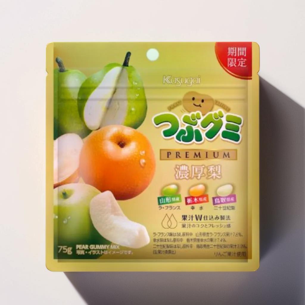 เยลลี่ลูกแพร์ญี่ปุ่น Kasugai Premium: รสชาติเข้มข้น เนื้อหนึบ เหมือนได้กินลูกแพร์สด 75g | Shopee ...