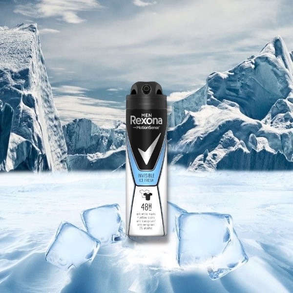 Rexona Men deodorant spray Invisible Ice fresh 200ml | Shopee Thailand