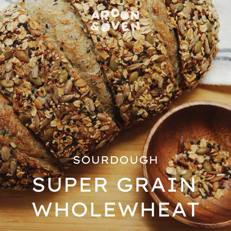 เริ่มส่ง 5 มค Sourdough : super grain Wholewheat - 650g (ซุปเปอร์ ...