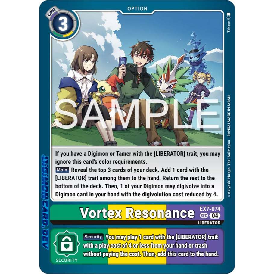 [Digimon] Vortex Resonance EX7-074 Digimon Card การ์ดสะสมดิจิม่อน ร้านDDN | Shopee Thailand