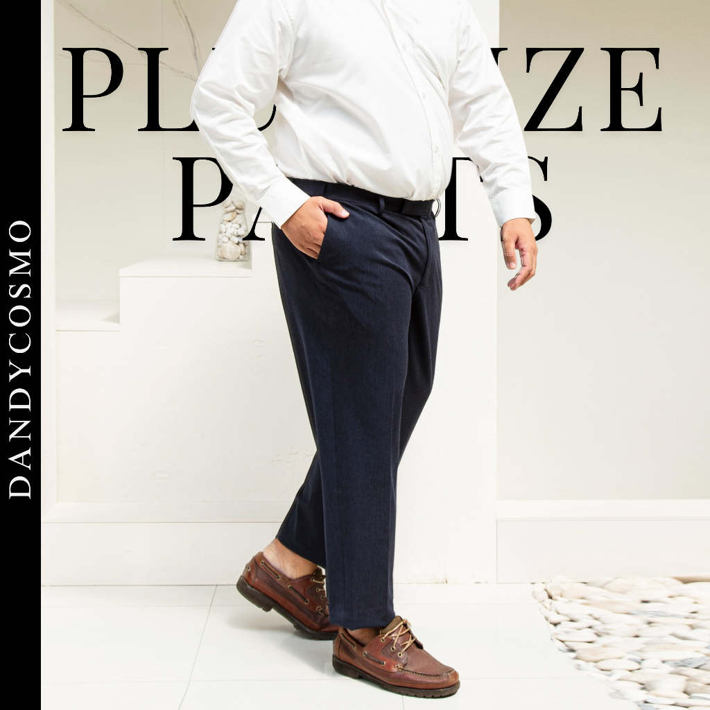 DANDY COSMO |Plus Size [36-50"] กางเกงสแลค เอวยืดได้ ไซท์ใหญ่ Hidden ...