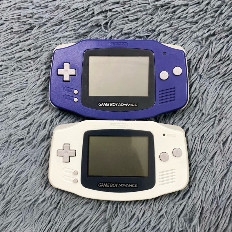 (แถมตลับ) เครื่องแท้บอดี้แท้ Gameboy Advance สี 1.Violet/Jp 2.White/Eu ...