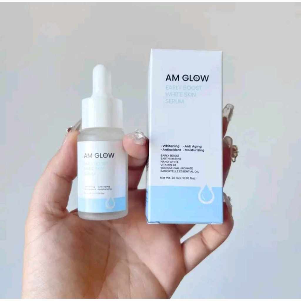 Am Glow Serum เซรั่มบู๊สผิวใส อิ่มน้ำฉ่ำโกลว์ ชั่วข้ามคืน amary ...
