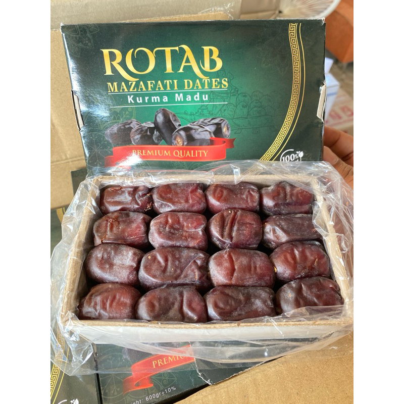 [ส่งภายใน24ชม.] อินทผลัมมาซาฟาตี ยี่ห้อ Rotab กล่อง550+กรัม | Shopee ...
