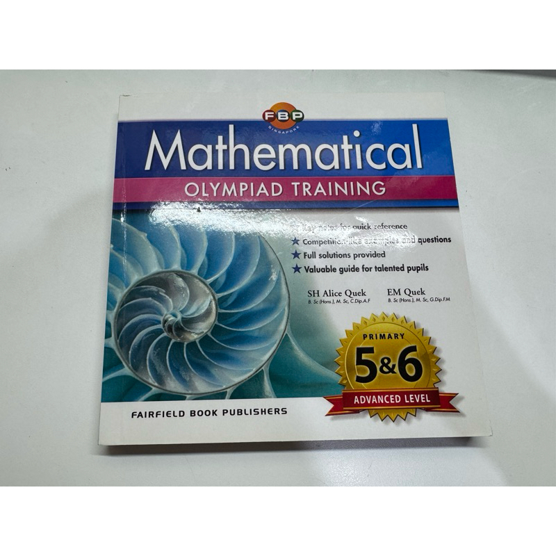 mathematical olympaid / math olympaid training primary 5-6 advance ...
