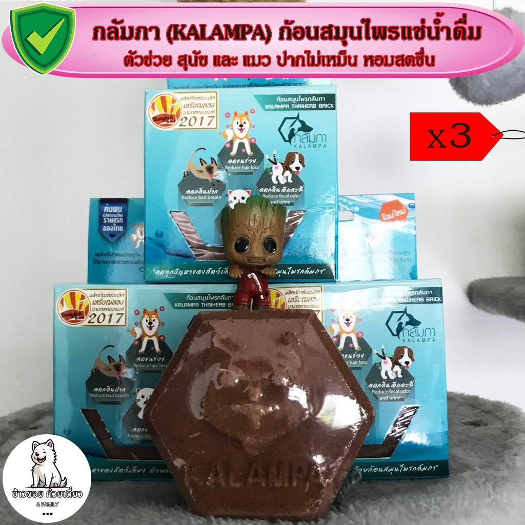 กลัมภา (KALAMPA) ก้อนสมุนไพรแช่น้ำดื่มสำหรับสุนัข และ แมว แพค3 | Shopee ...