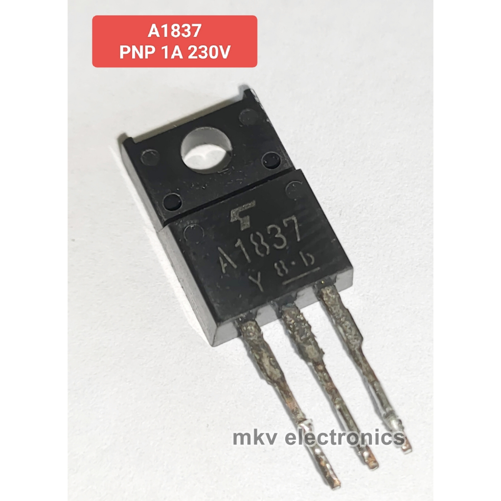 (มือสอง) A1837 , 2SA1837 ทรานซิเตอร์ PNP 1A 230V TO-220F 1ตัว (รหัส ...