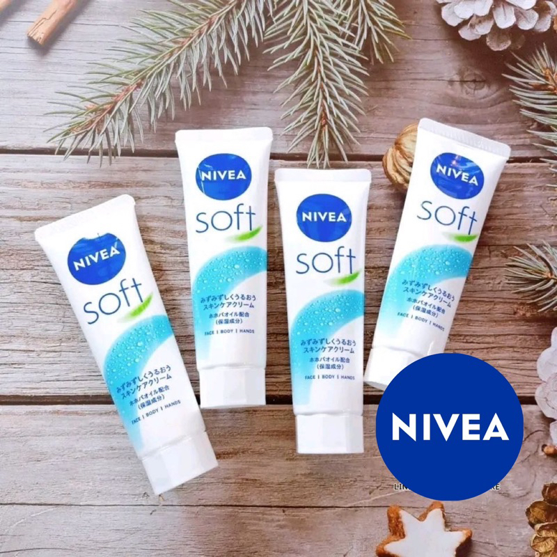 NIVEA Soft Refreshingly Soft Moisturizing Cream 50 g. (for Face / Body ...