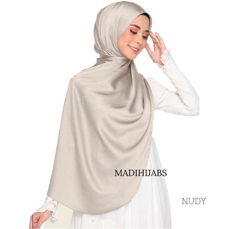 SHAWL SATIN SILK END… สาตินพันยาวทรงโค้งมาใหม่ | Shopee Thailand