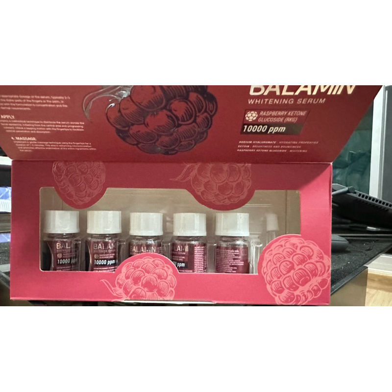 (ยกกล่อง 5 ขวด) Balamin บาลามิน ไวท์เทนนิ่ง เซรั่ม โดป้า โกลว์ DOPA ...