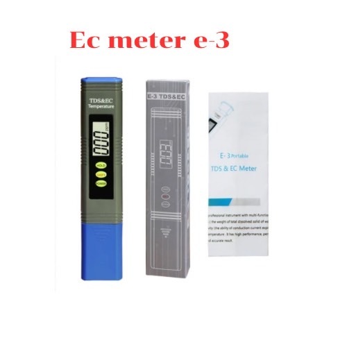 EC meter เครื่อง วัดคุณภาพน้ำ (E-3 TDS&EC) | Shopee Thailand