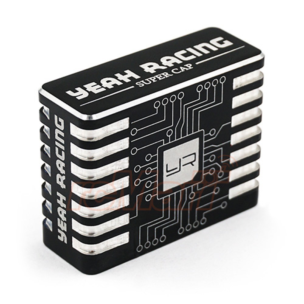 Yeah Racing Aluminum Case Hyper Booster Capacitor 9V For RC Car Black ...