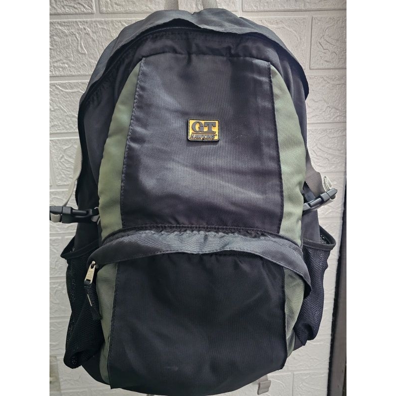 พร้อมส่ง กระเป๋าเป้มือสอง GT Hawkins สีดำตัดเขียว สภาพดี | Shopee Thailand