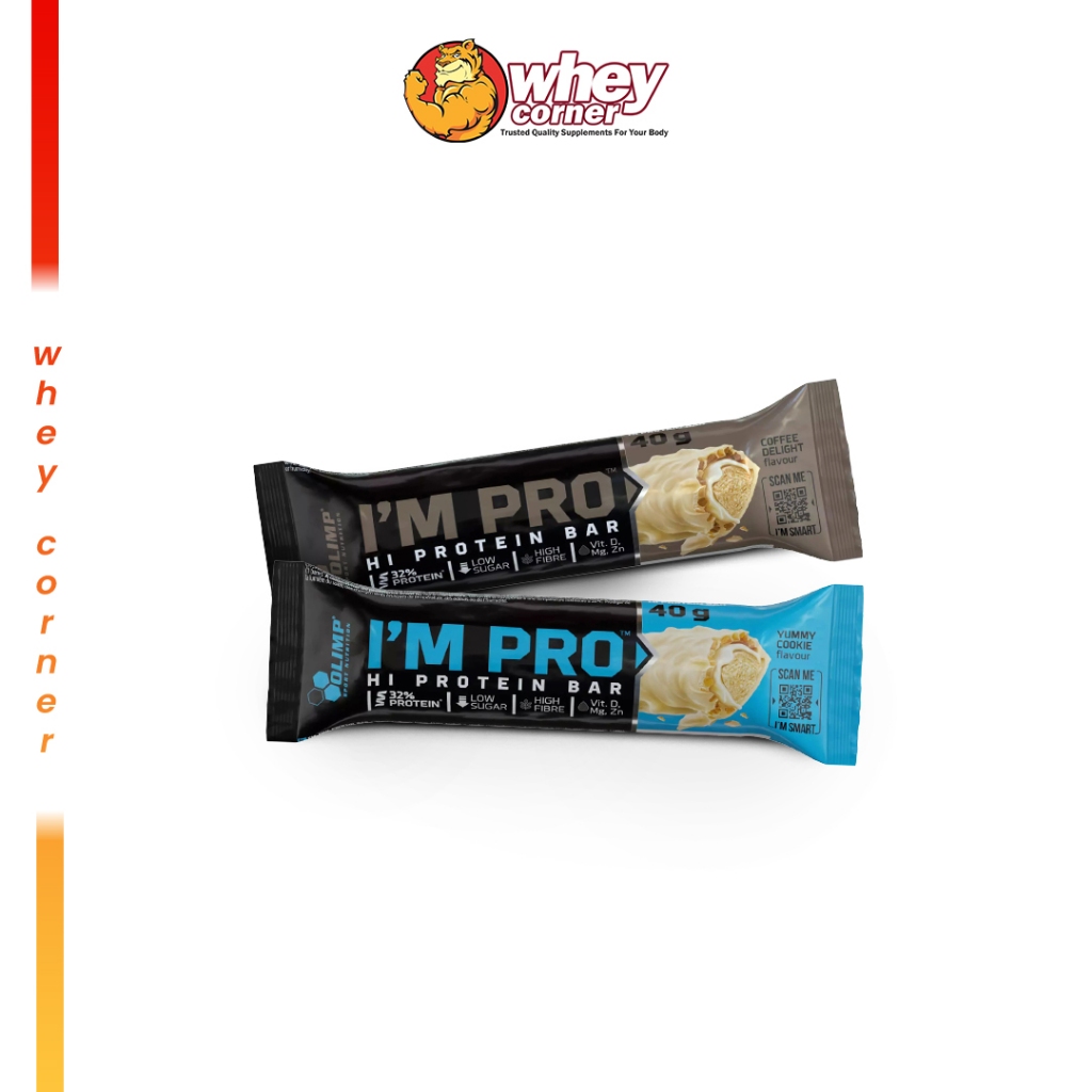 Olimp I’M PRO Protein Bar 40g จำนวน 6 แท่ง หรือ 1 กล่อง (15 แท่ง ...