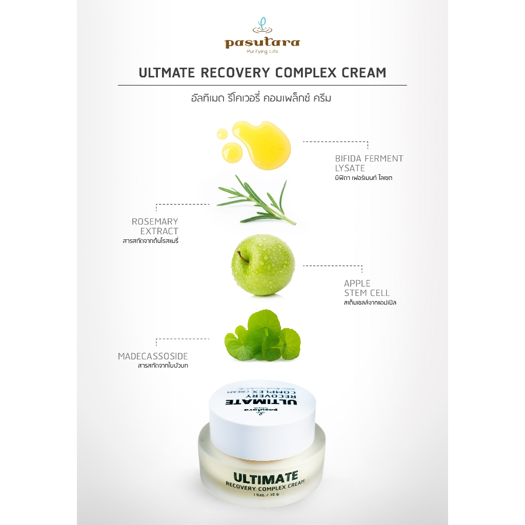 Ultimate recovery complex cream อัลทืเมด รีโคเวอรี่คอมเพล็กซ์ครีม ...
