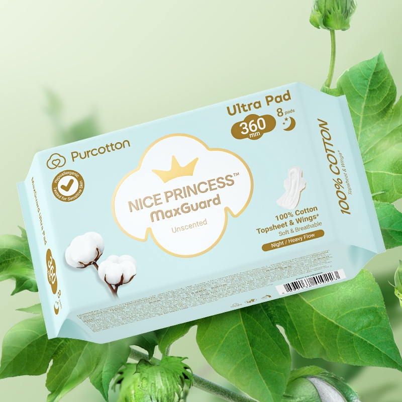 Purcotton MaxGuard Sanitary Liners ผ้าอนามัยแม็กการ์ด ขนาด 360 มม. ...