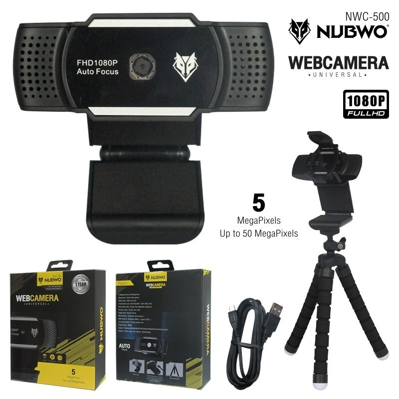 พร้อมส่ง NUBWO กล้อง Webcam รุ่น NWC-500/NWC-590 FULL HD (Black) | Shopee Thailand