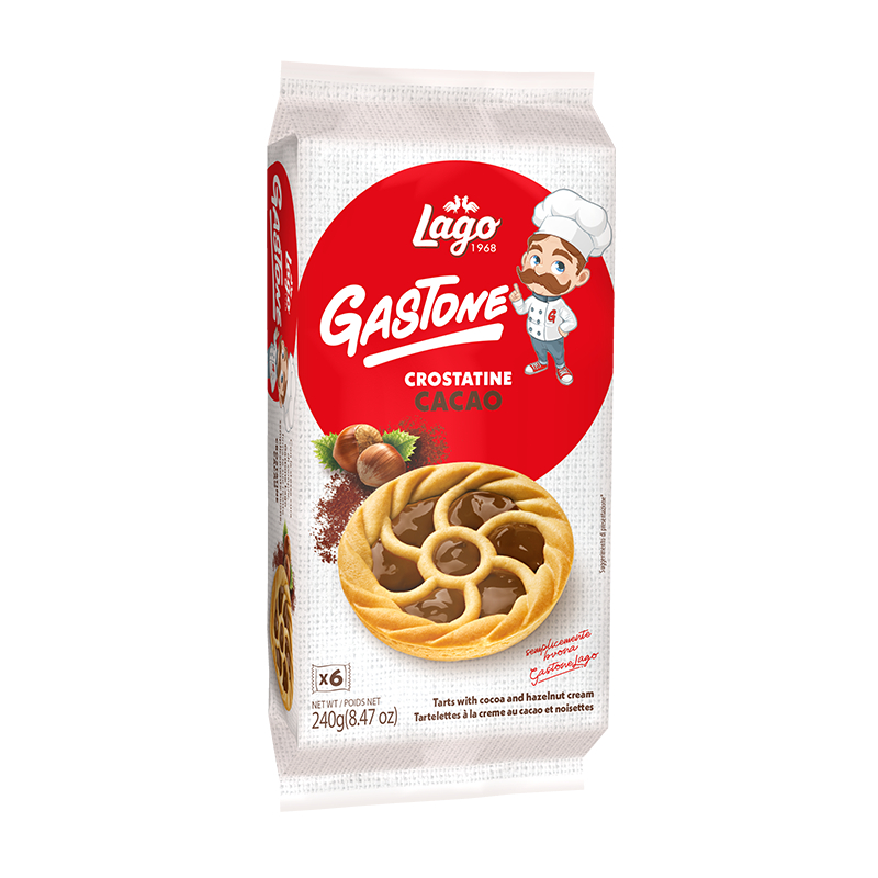 Lago Tartlet Crostatine Cocoa & Hazelnut Cream x6 180g ลาโก้ ทาร์ตครีม ...